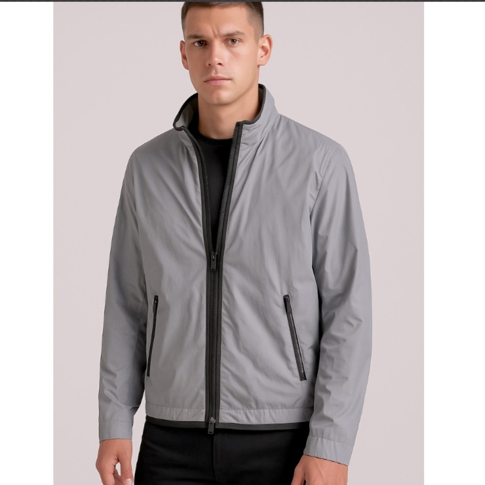 Mackage- Karson Windbreaker Jacket In Mineral Gray - Gem